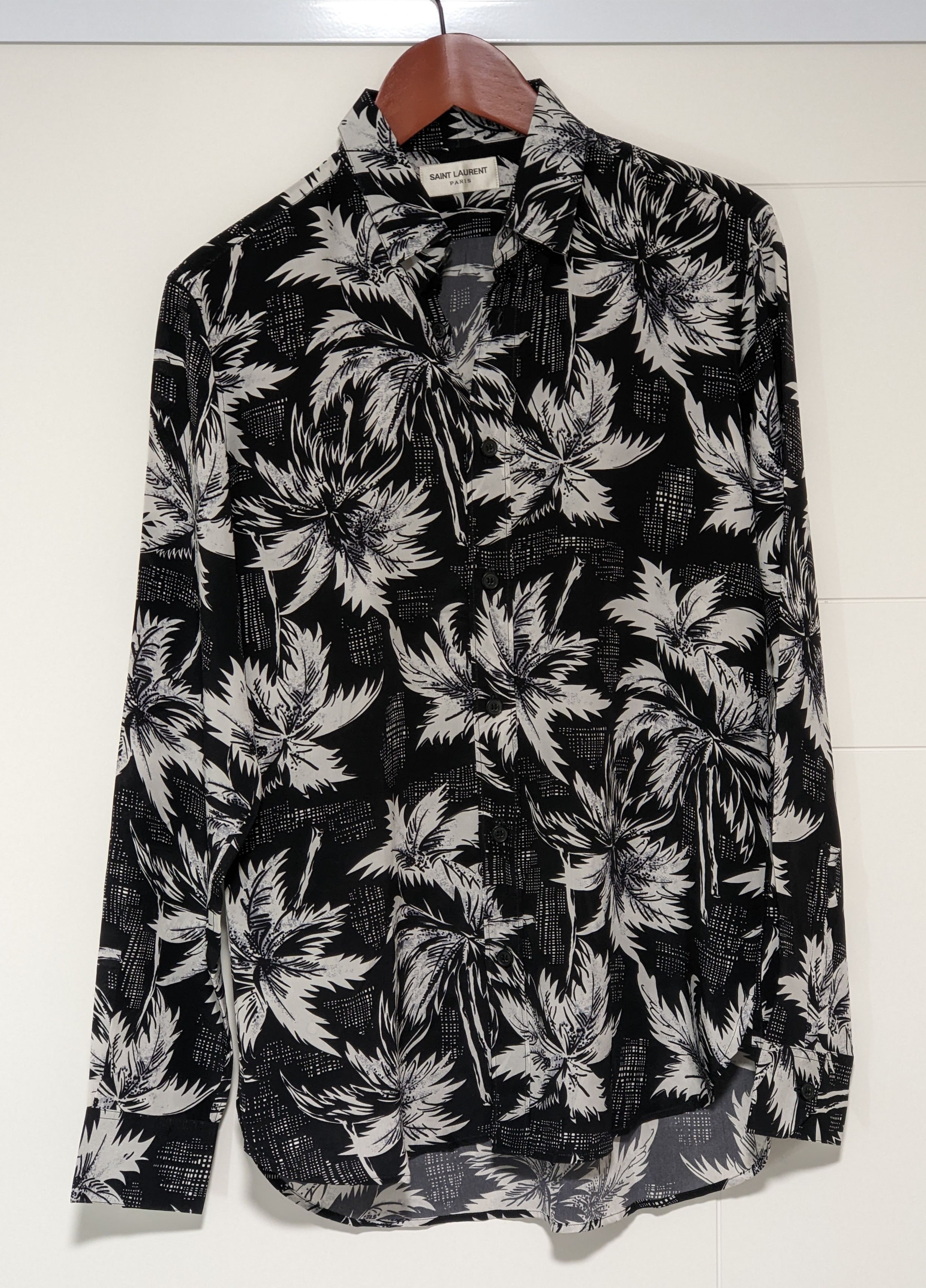 Hedi Slimane × Saint Laurent Paris SLP SS13 Palm Tree shirt | Grailed