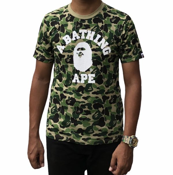 Bape ABC Camo College Tee | Grailed