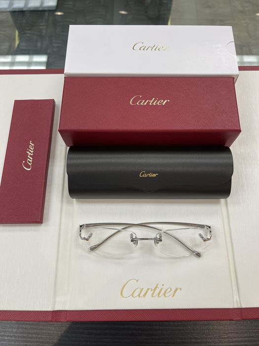 Cartier NEW Cartier Platinum Panther Eyeglasses Glasses CT0058 | Grailed