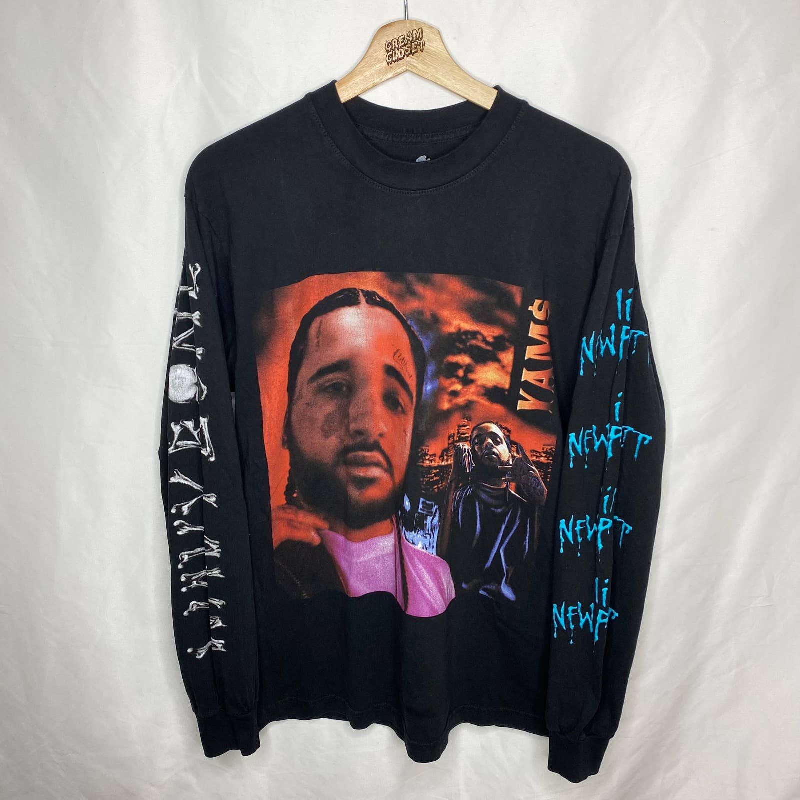 AWGE × Asap Rocky A$AP Mob AWGE Yams Day Rap Hip Hop Tour Merch Tee ...