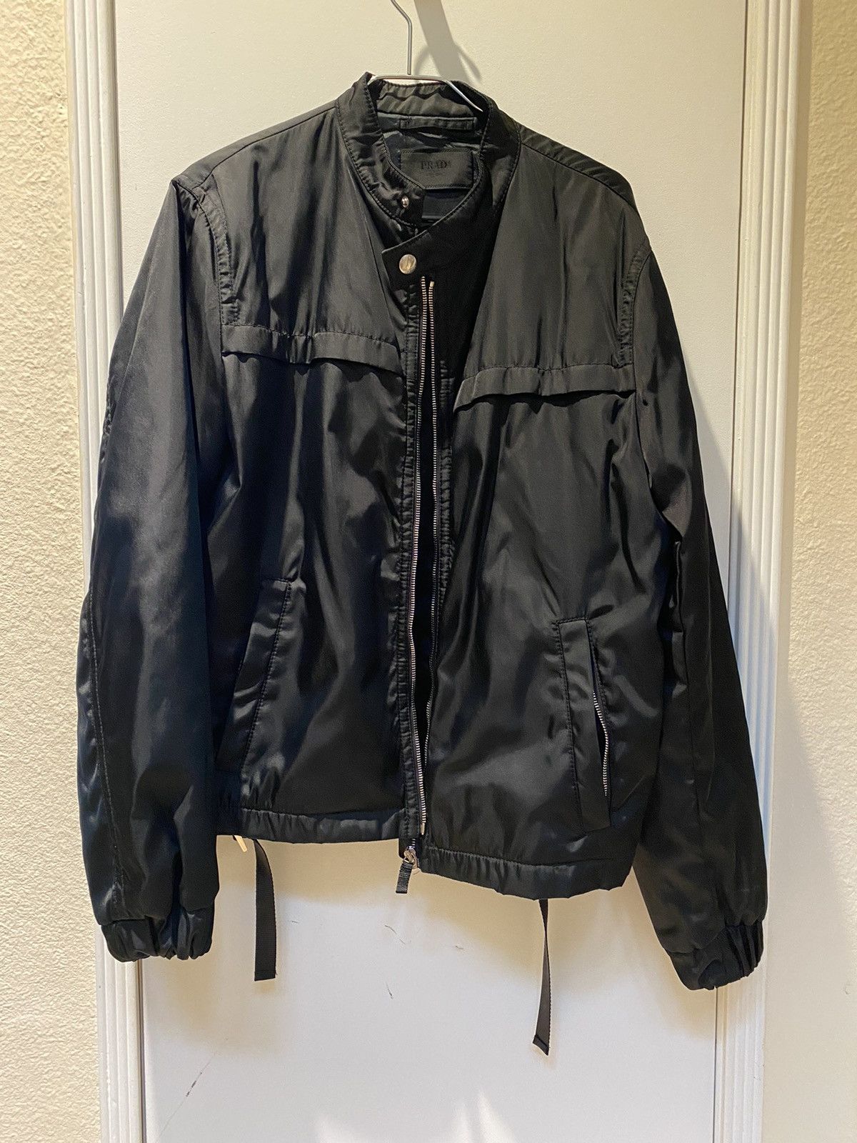 Prada Prada Baseball Strap Bomber Jacket Size L | Grailed