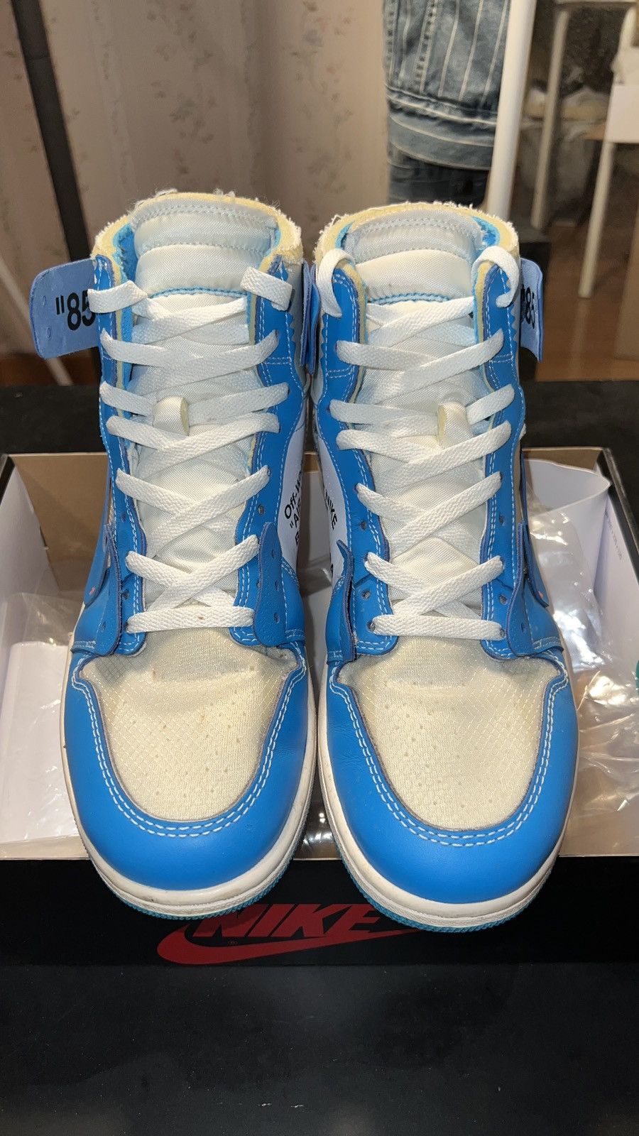 Jordan Brand Jordan 1 Retro High Off-White University Blue | Grailed