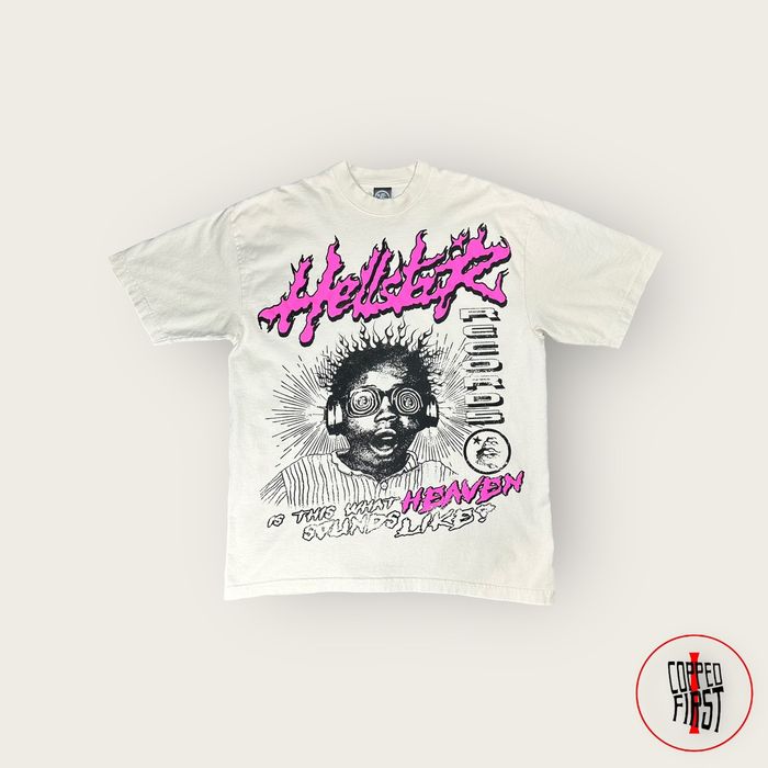 HELLSTAR HELLSTAR STUDIOS RECORDS PINK TEE | Grailed