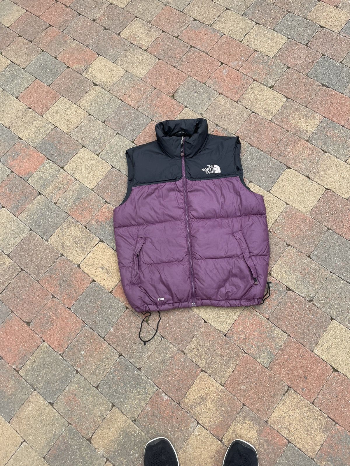 The North Face Maroon The North Face 700 Puffer Vest Gilet | Grailed