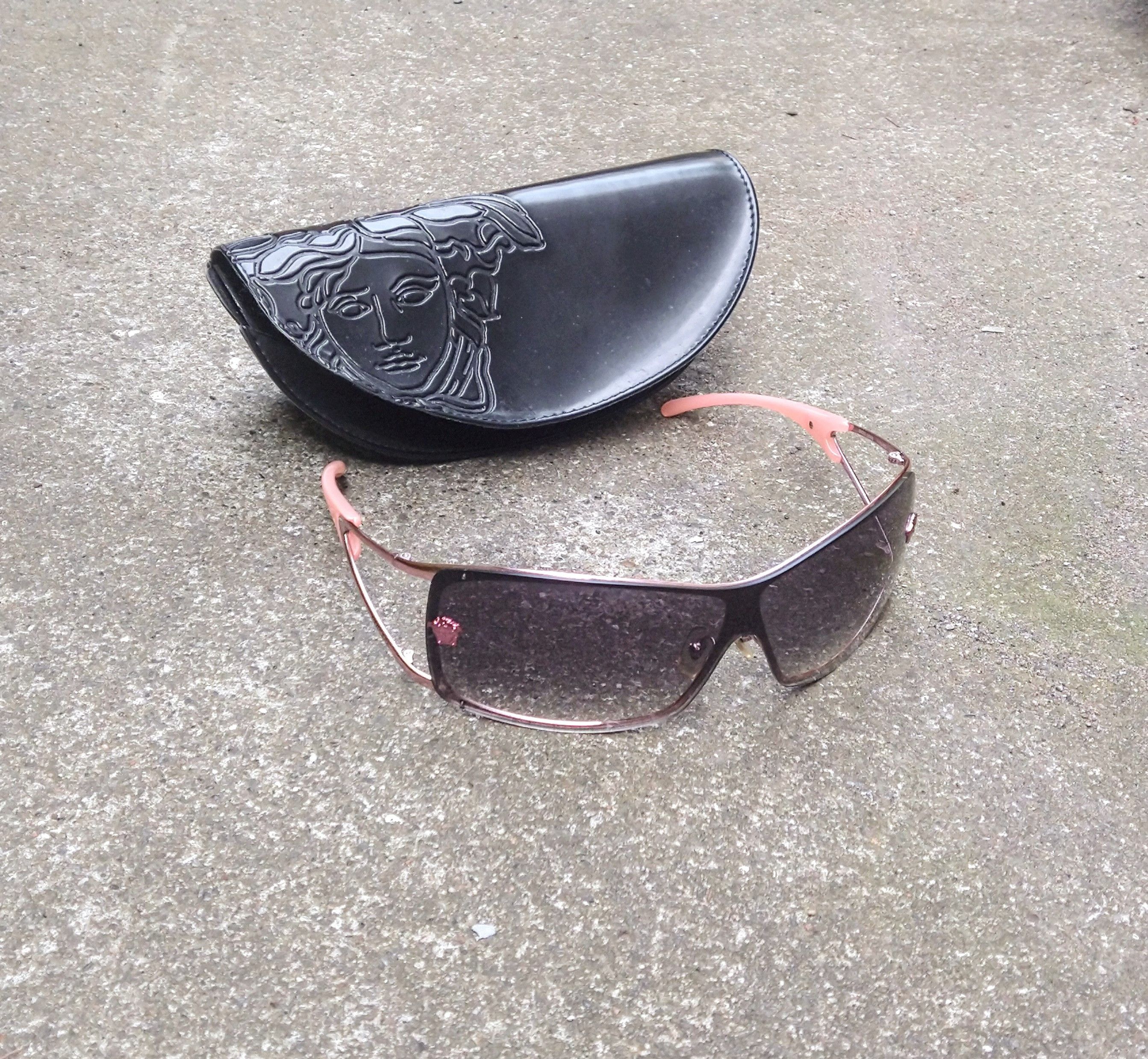 Versace Versace Sunglasses Mod. 2048 Pink Blue Lens Y2K | Grailed