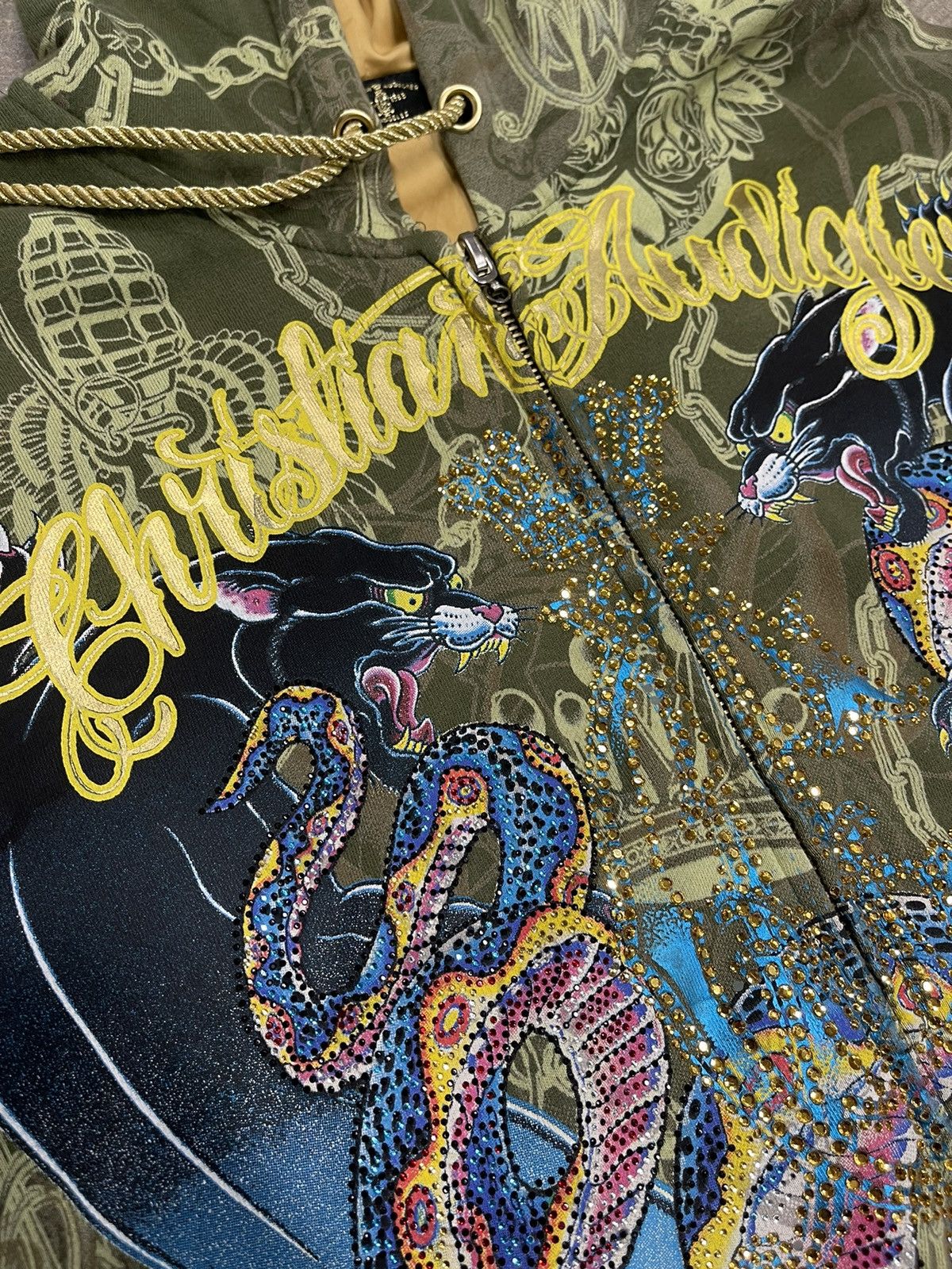 Christian Audigier × Ed Hardy × Vintage Christian Audigier Panther ...