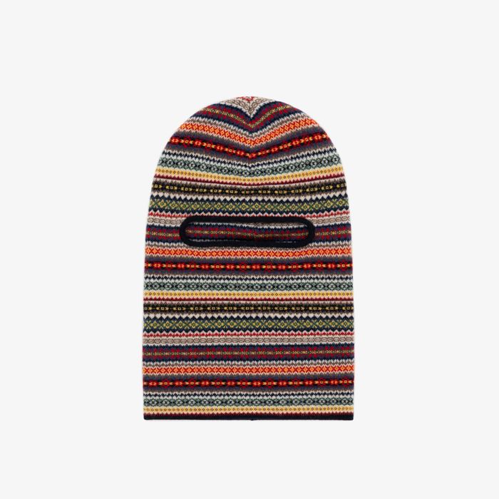Aime Leon Dore ALD x Drake's Fair Isle Knit Stitched Balaclava Ski Mask ...