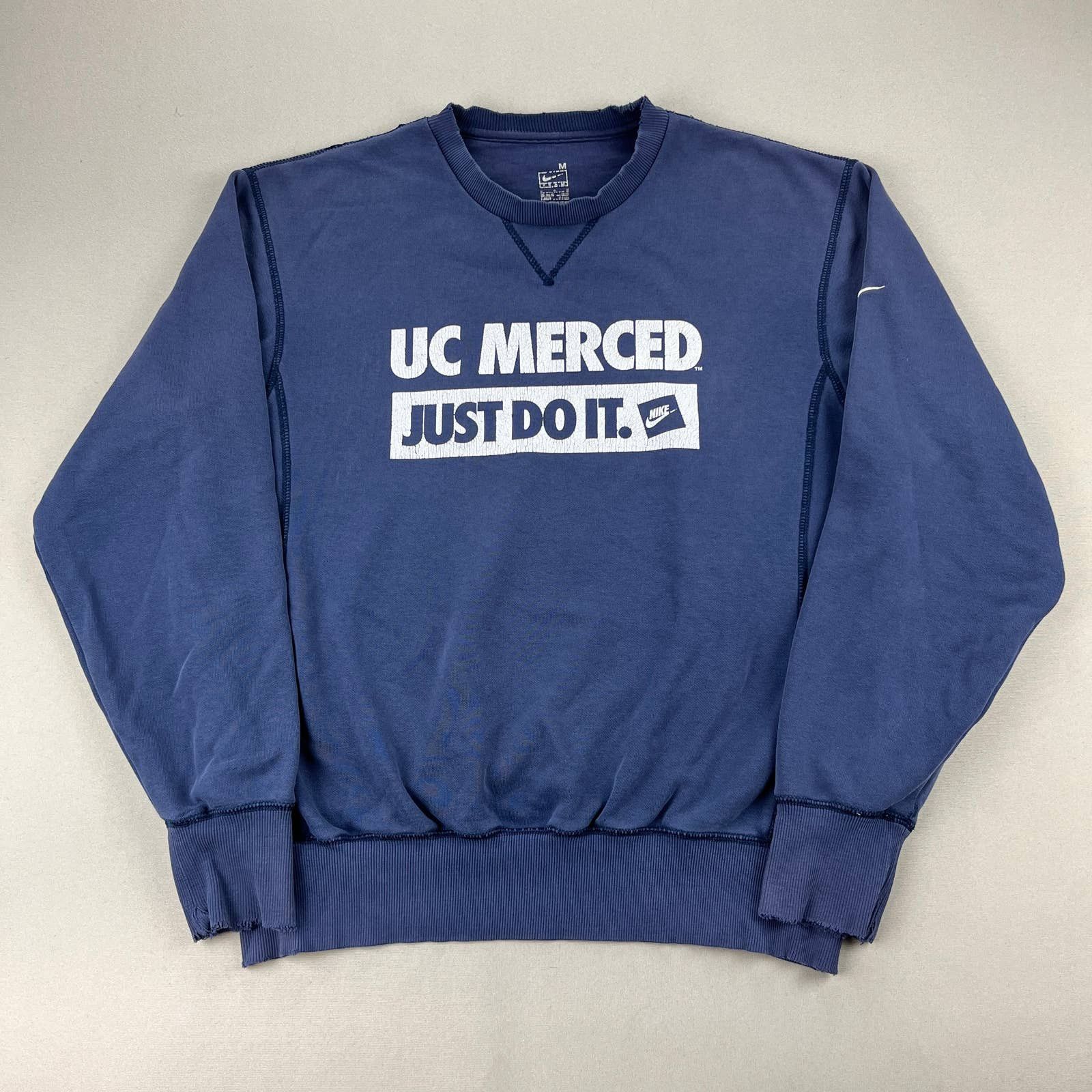 Nike Nike UC Merced Sweatshirt Medium Navy Blue College Swoosh | Grailed