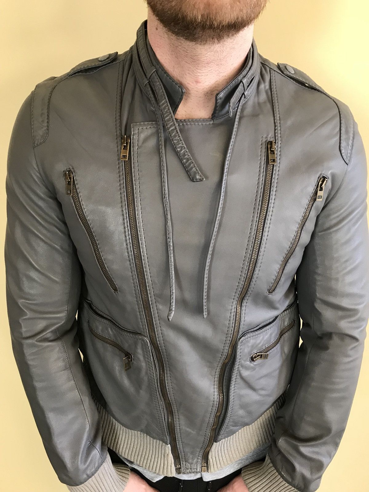 Dior SS06 Leather Multi Zip Motorcycle “Whip” Jacket | Grailed