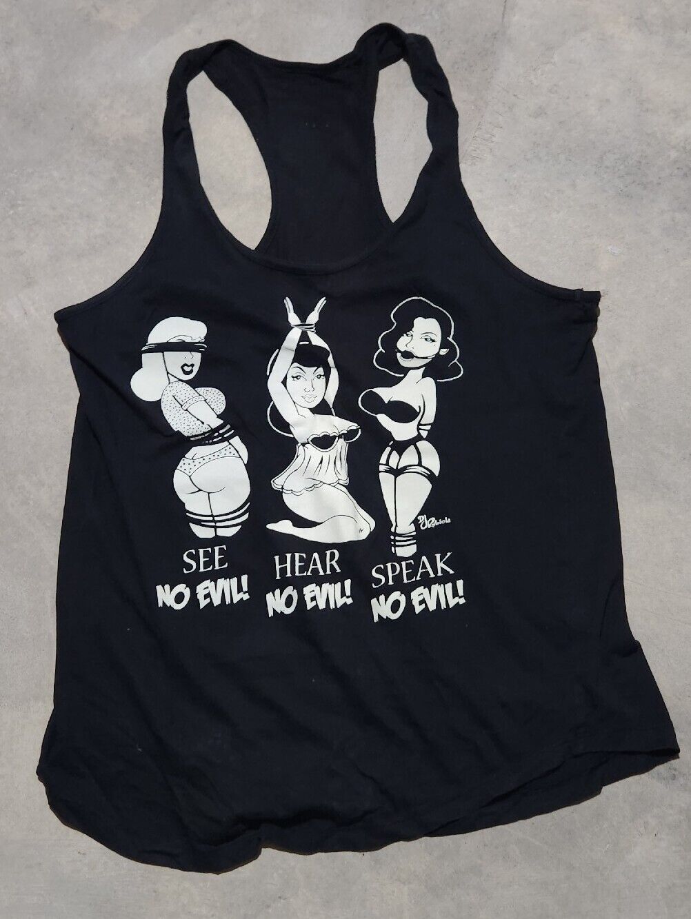 Gildan DJ Rabiola Sexy Girl See No Evil Hear No Evil Speak No Evil ...