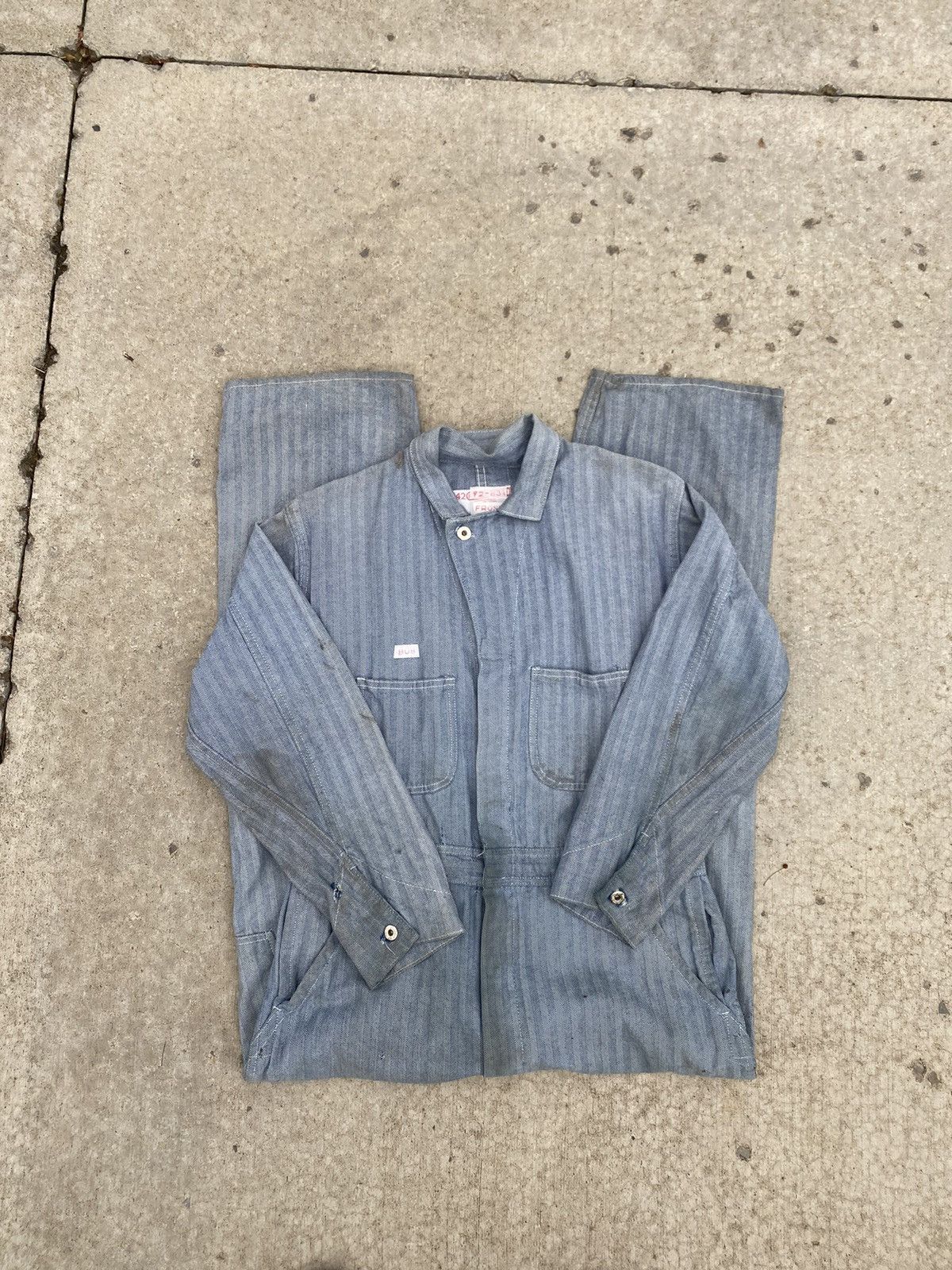Vintage Vintage 40s HBT Cleveland Brand Coveralls. Vintage Workwear ...