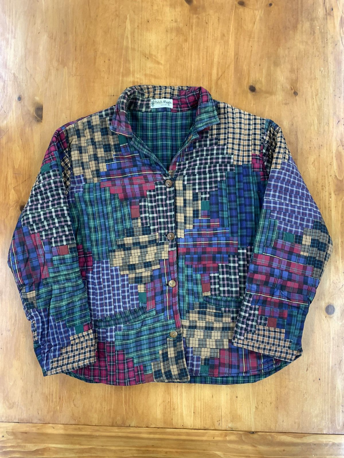 Vintage Vintage Quilted Flannel Patchwork Jacket | Grailed