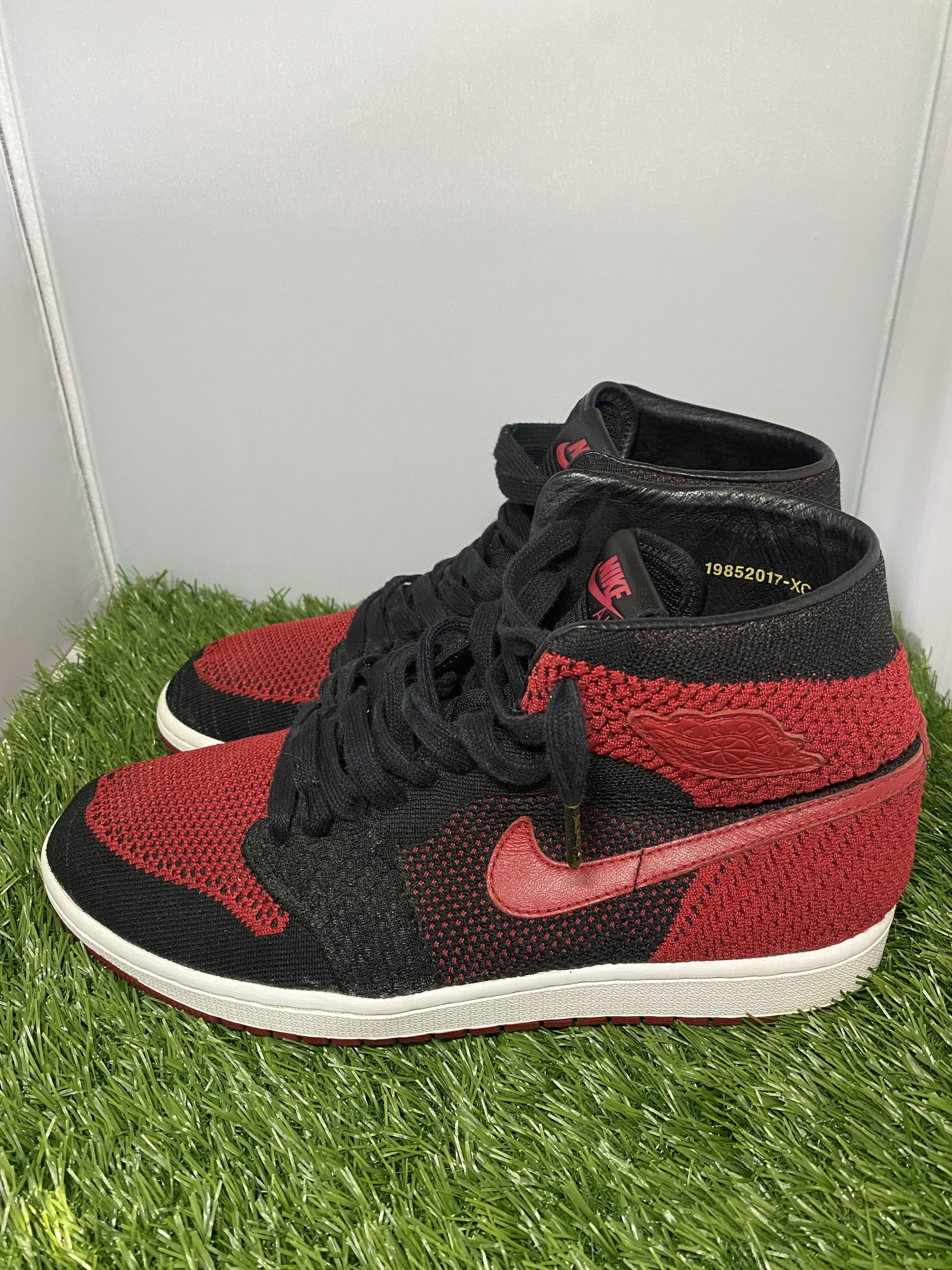 Nike Jordan 1 Retro High Flyknit Bred | Grailed