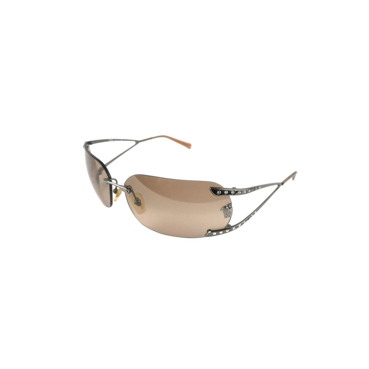 Versace × Vintage Vintage Versace Mod N86/H Medusa Swarovski Sunglasses ...