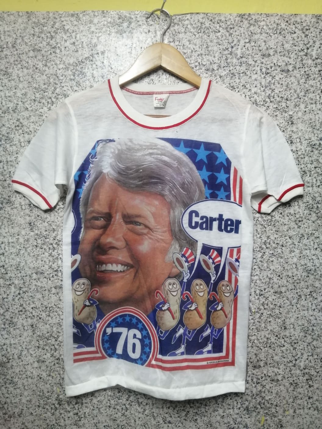 Vintage Vintage 70s Jimmy Carter Campaign T Shirt | 1976 Very Rare ...