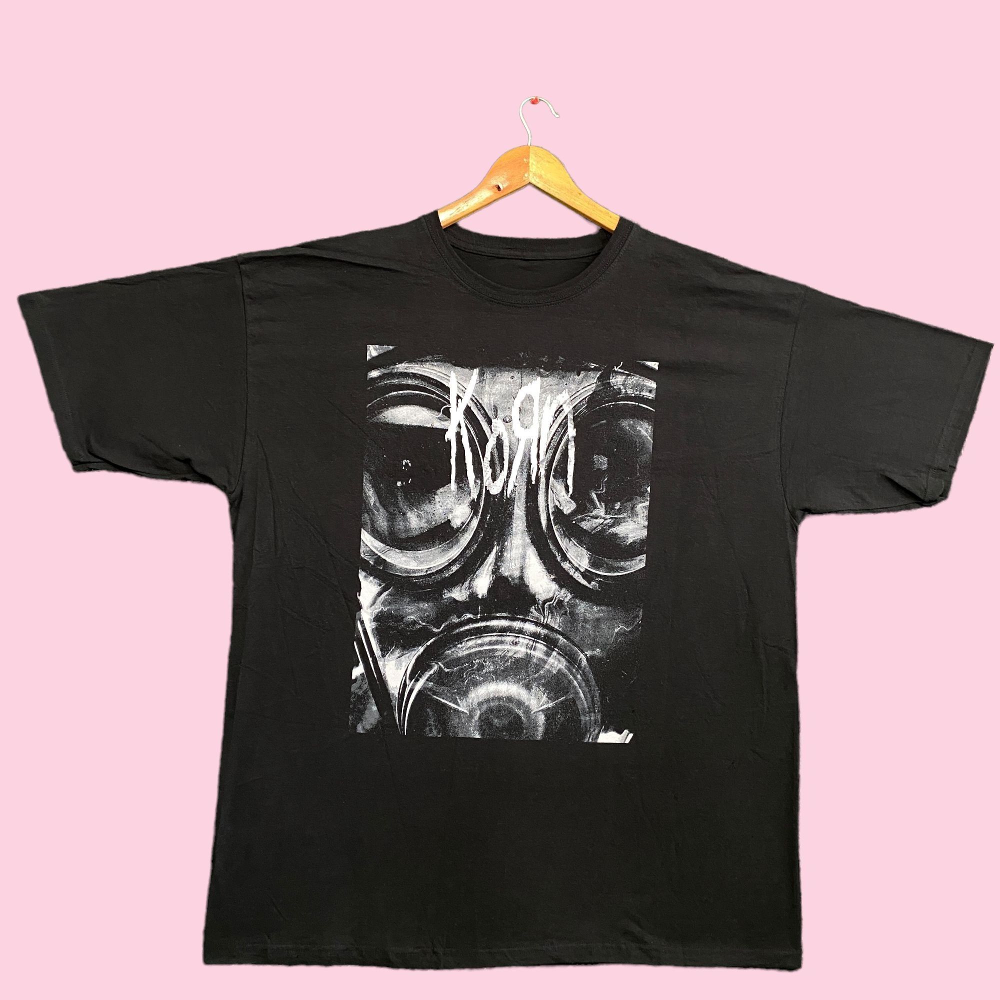 Rock Band Korn Gas Mask Poster Nu Metal Band Tee O/S | Grailed