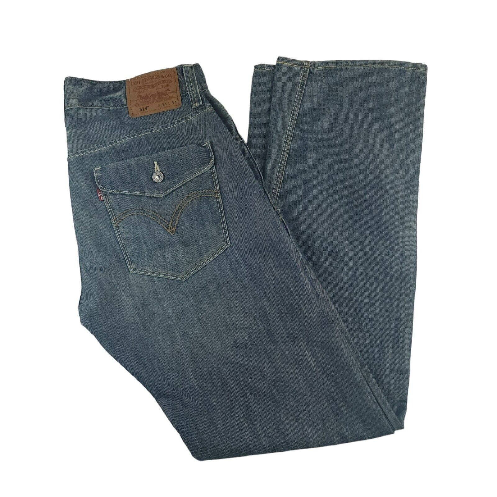 Levi's Levis 514 Jeans 34x34 Mens Slim Straight Welder Wide Leg | Grailed