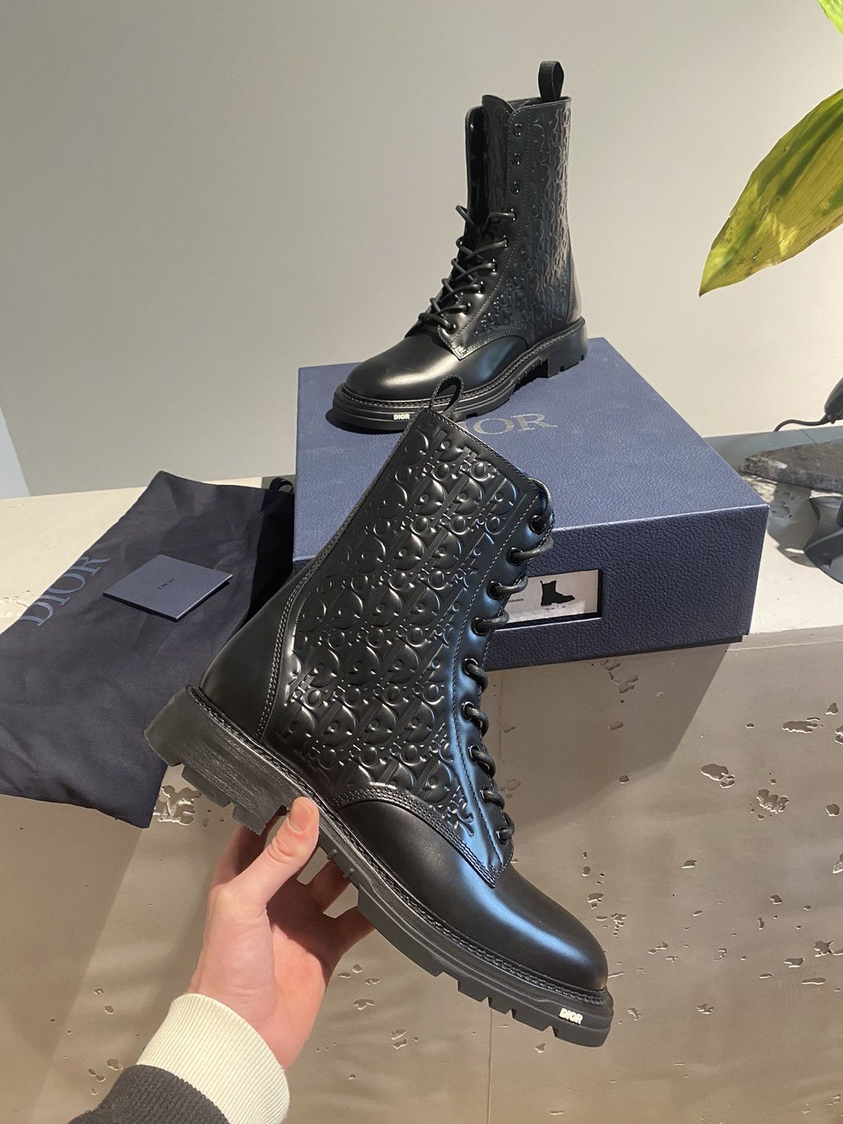 Dior Dior Explorer II Leather Oblique Boots | Grailed