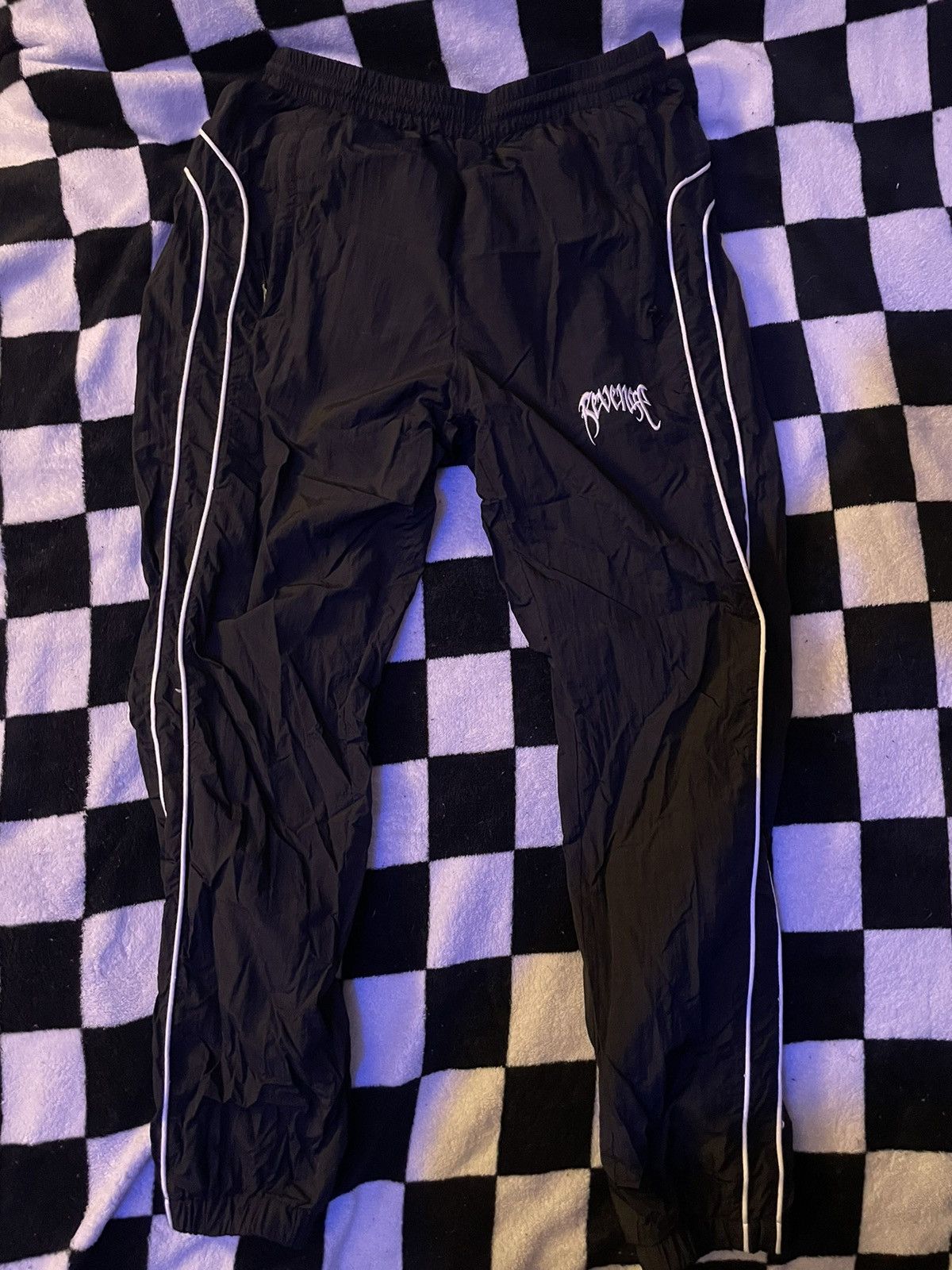 Revenge Revenge track pants black | Grailed