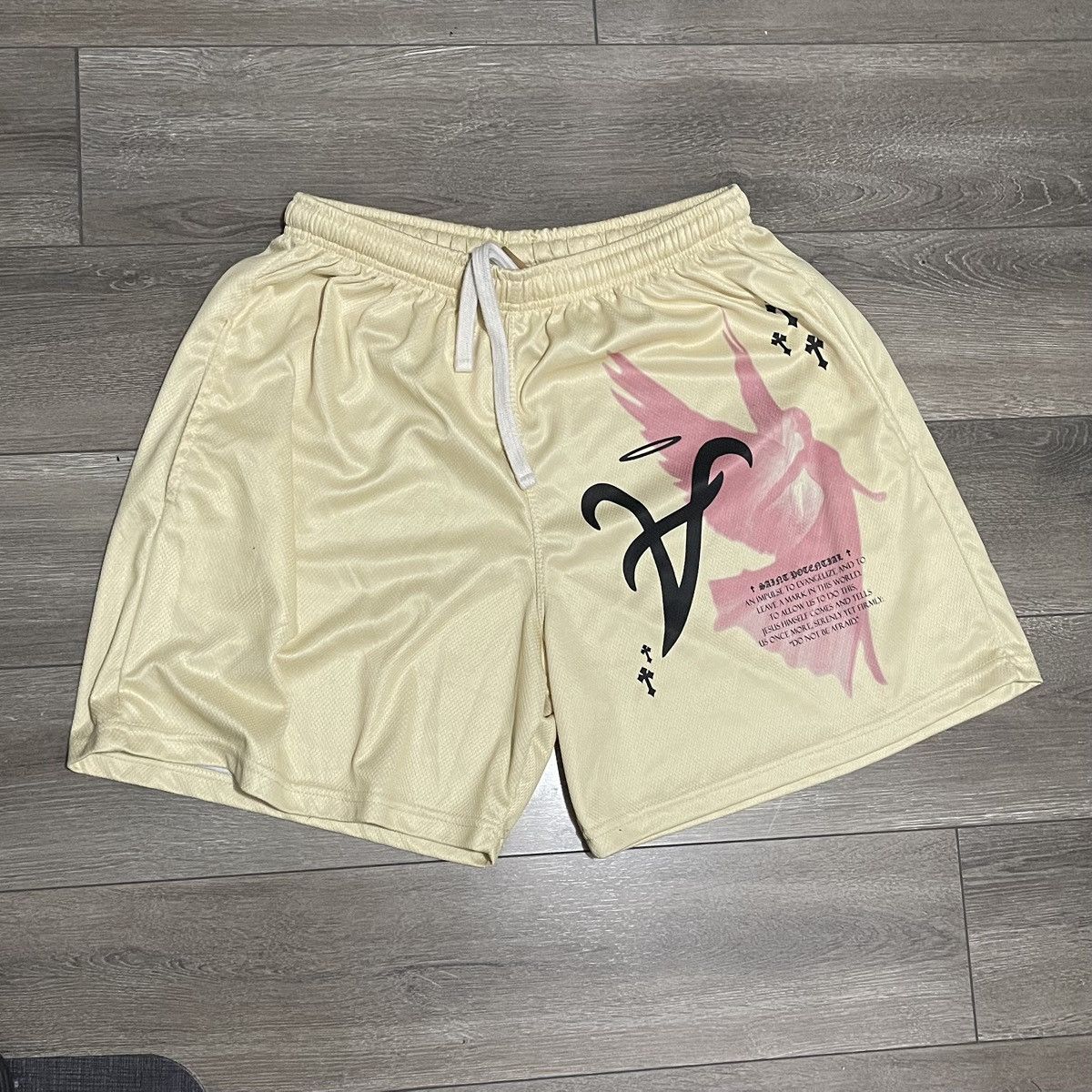 Streetwear Original Saint Potential cream shorts | Grailed