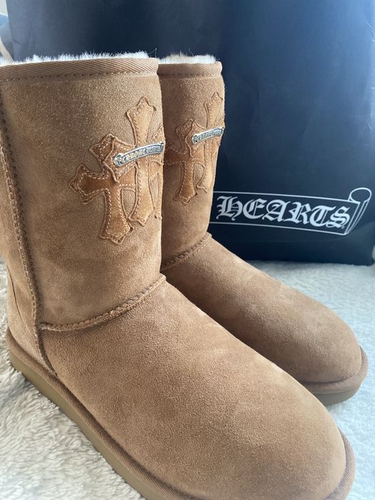 Chrome Hearts Chrome hearts X UGG patches fur boots | Grailed