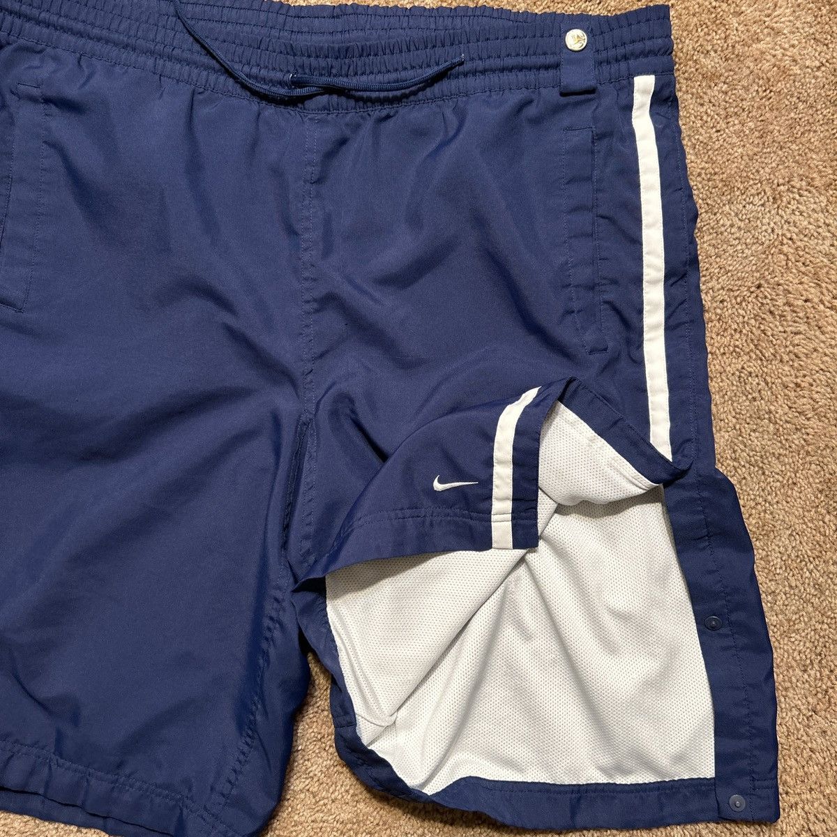 Nike × Streetwear × Vintage Vintage 90s Nike Snap On Lined Cargo Shorts ...