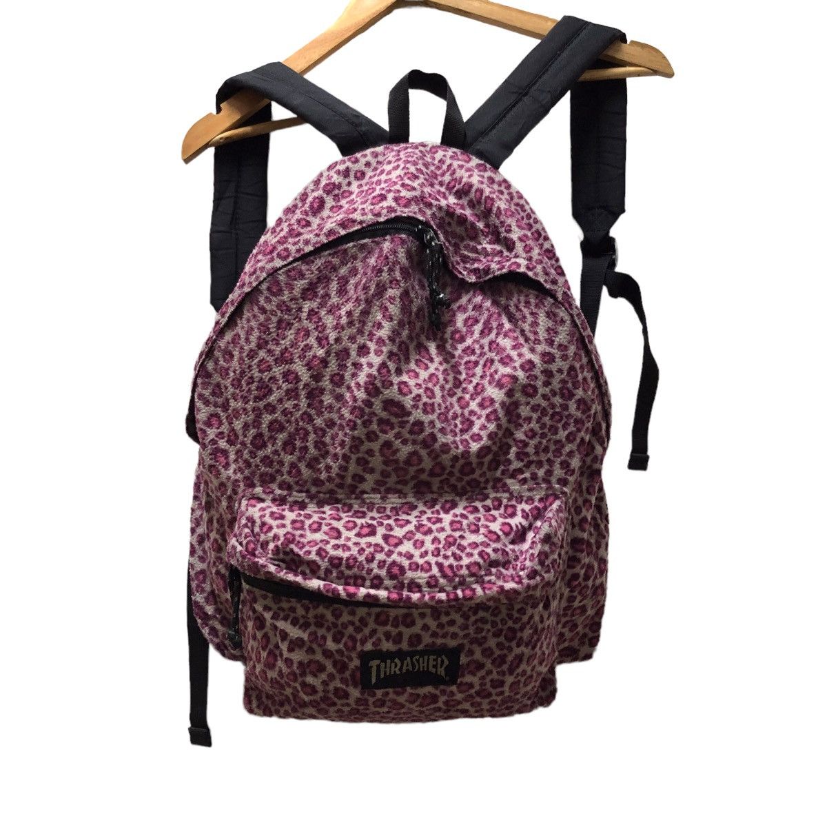Thrasher thrasher backpack pink leopard backpack | Grailed