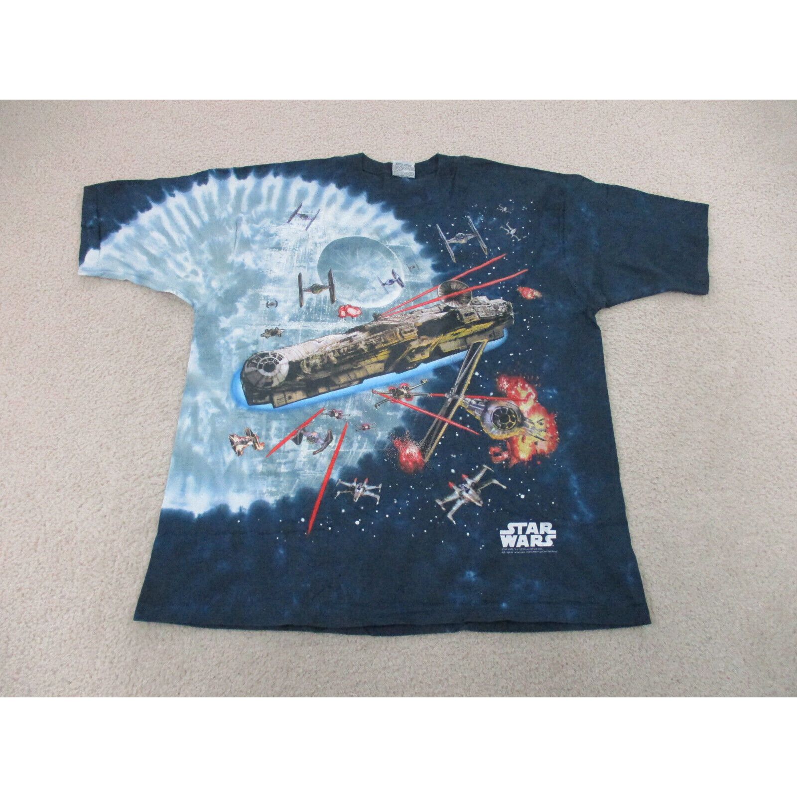Liquid Blue VINTAGE Star Wars Shirt Adult Extra Large Liquid Blue Tie ...