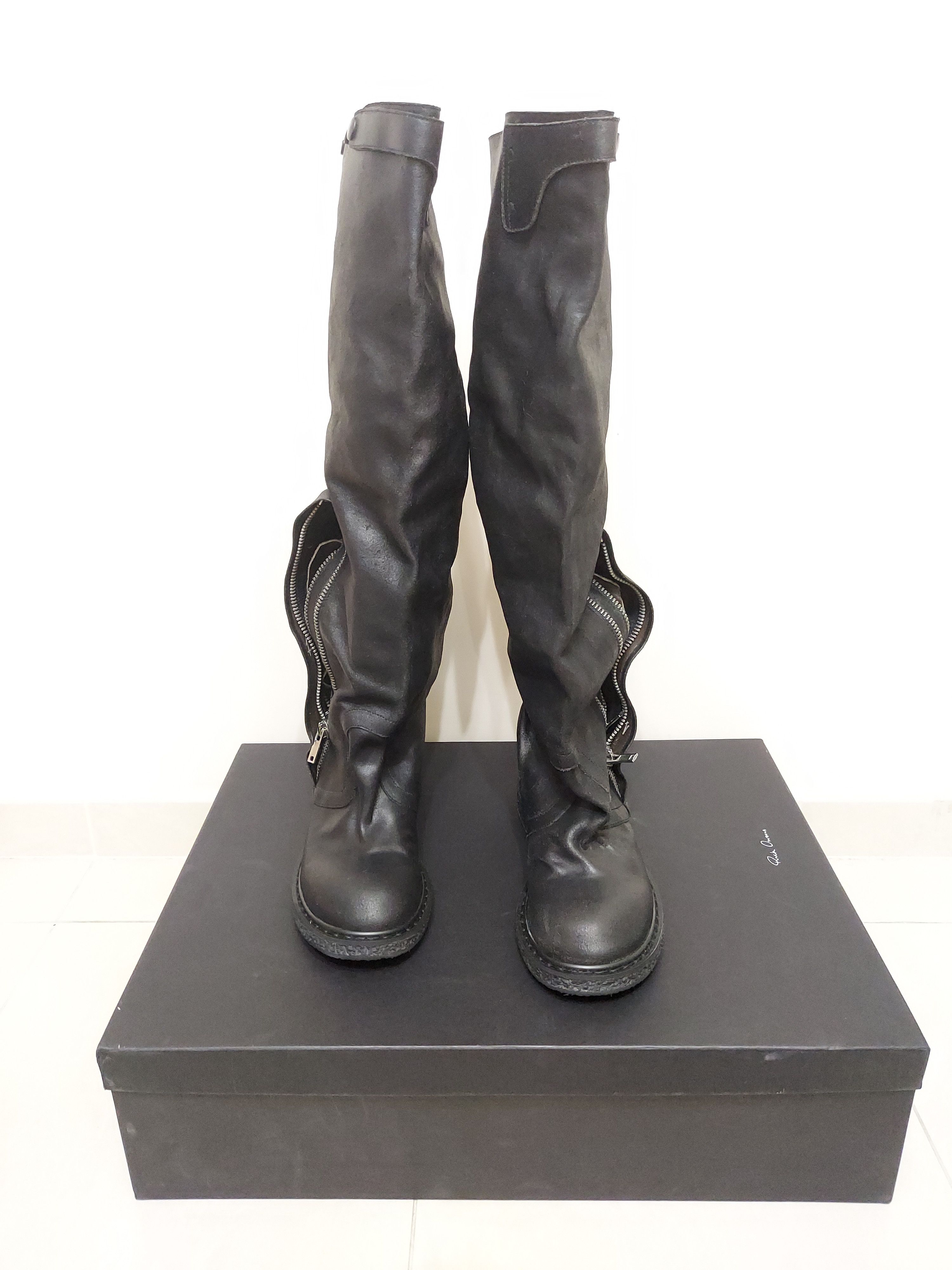 Rick Owens FW09 AW09 Crust Elephant Boots | Grailed
