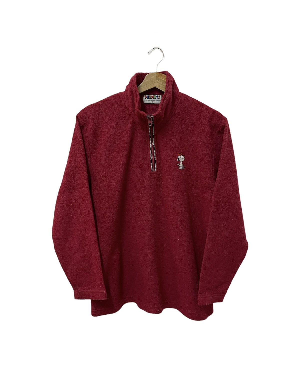 Peanuts × Streetwear × Vintage Vintage Peanuts Mini Logo Quarter Zip ...