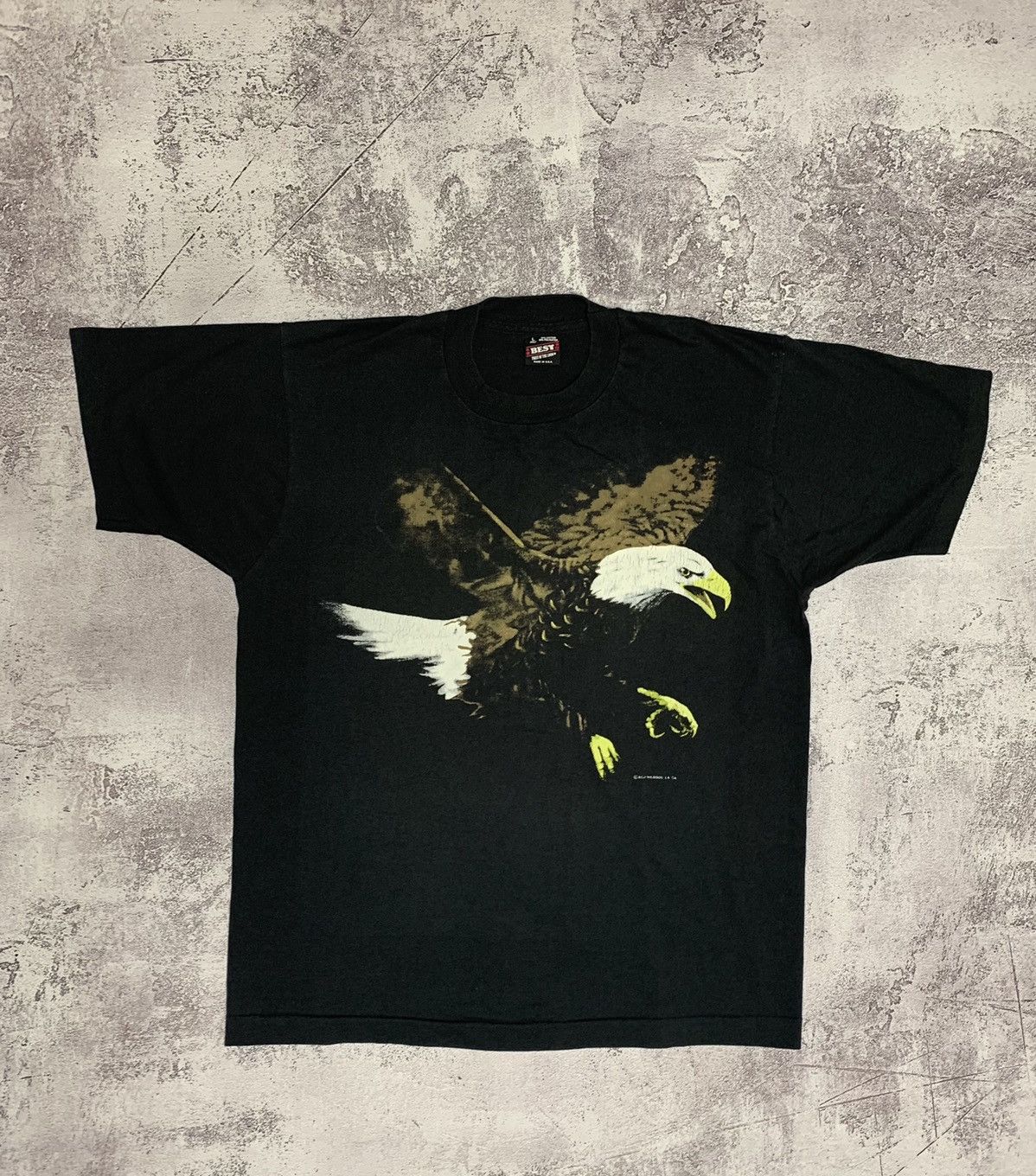 Fruit Of The Loom × Made In Usa × Vintage Vintage FOTL eagle t -shirt ...