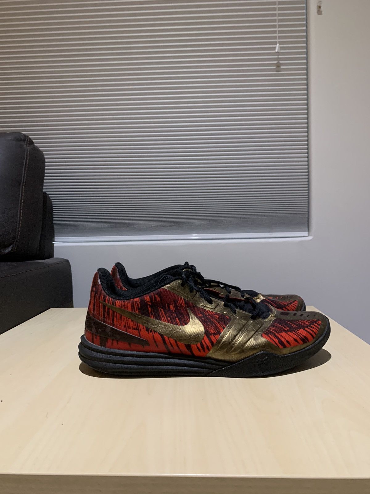Kobe Mentality × Nike KB Mentality ‘black gold red’ | Grailed