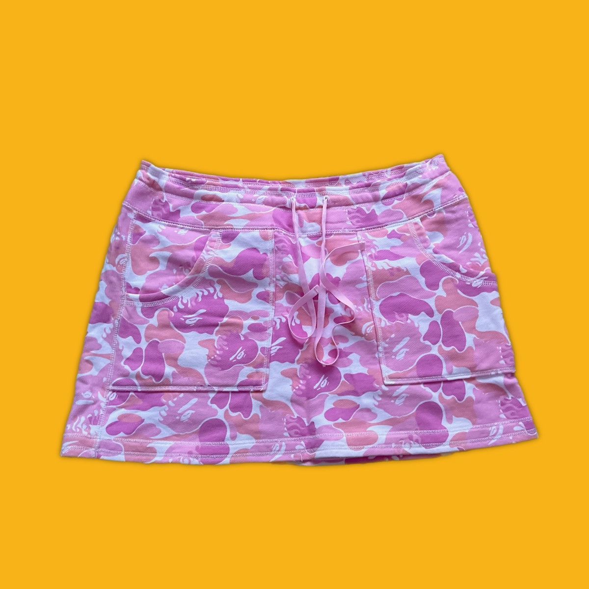 Bape Bape Fire Camo Sweat Mini Skirt | Grailed