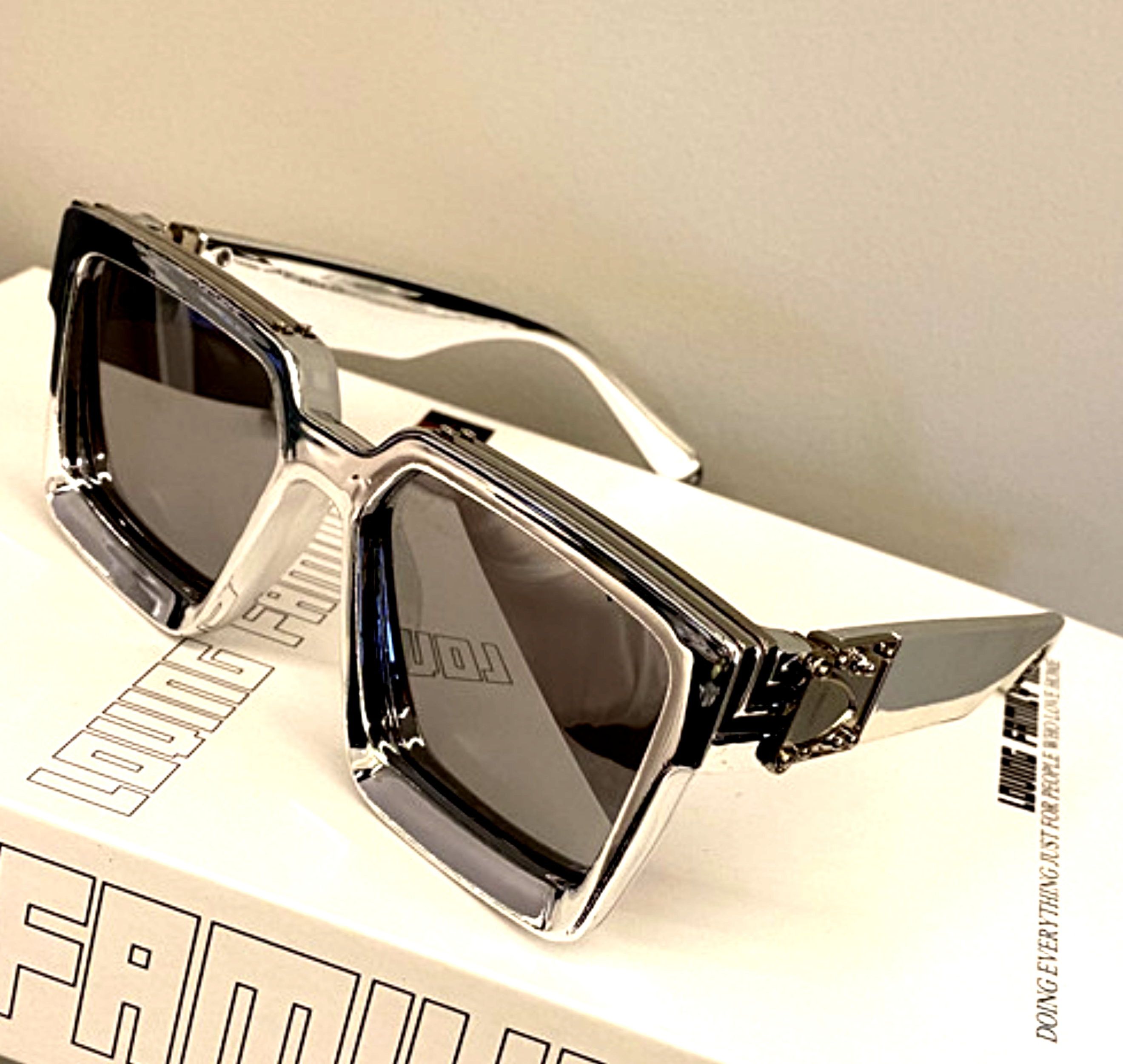 Vintage Retro Punk Aviator Mirror Square Shades Driving Sunglasses ...