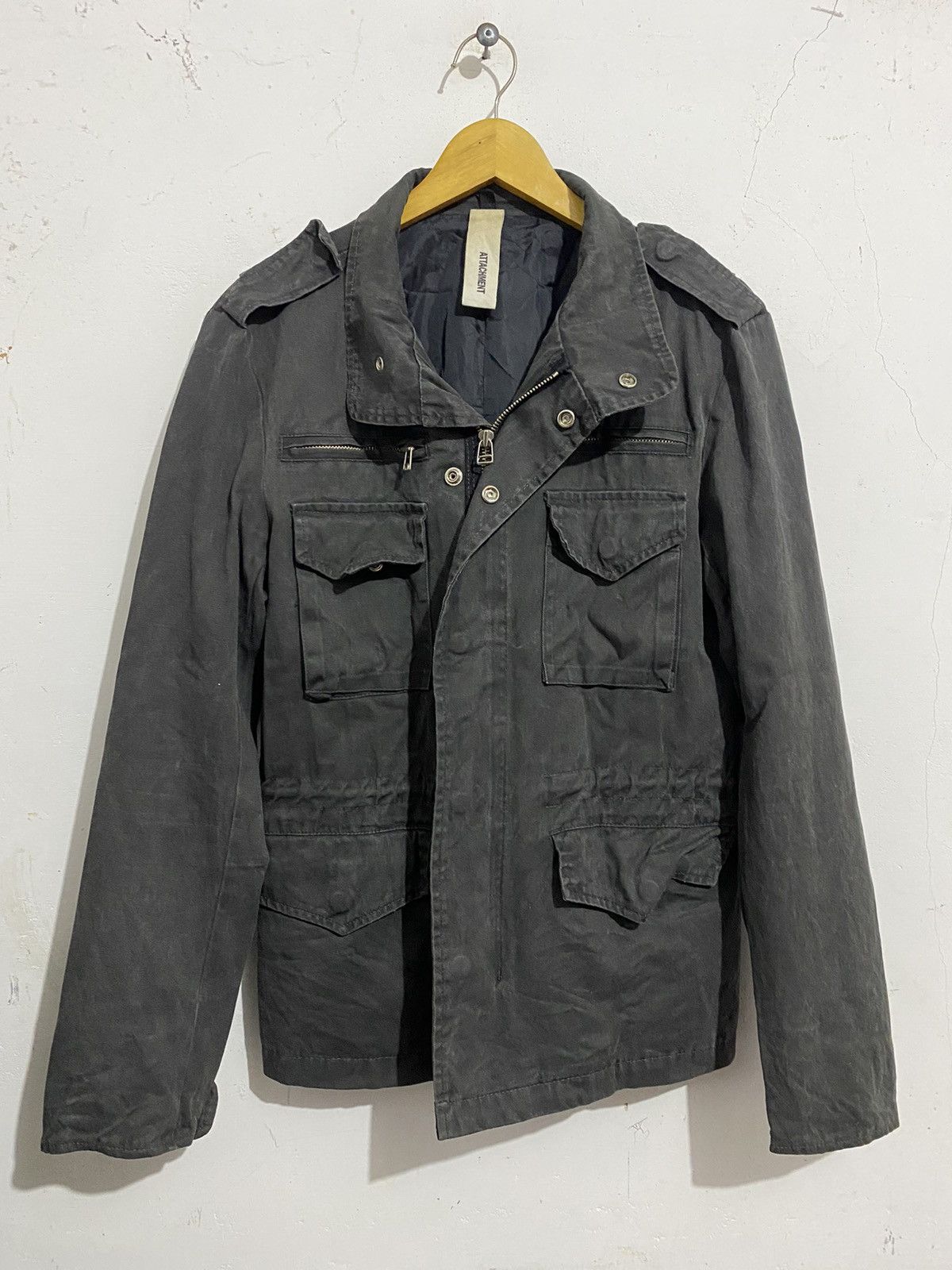 Attachment Attachment Military Jacket Black M65 Punk Taxi Driver | Grailed