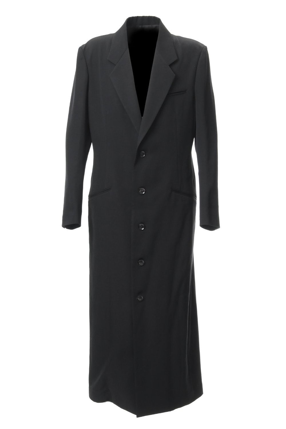 Yohji Yamamoto Yohji Yamamoto Pour Homme AW18 - Wool 5BS Long Jacket ...