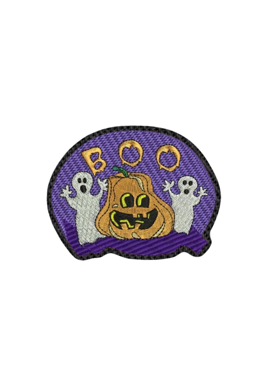 Custom × Handmade × Streetwear CRW Pumpkin Boo iron on patch / sew on ...