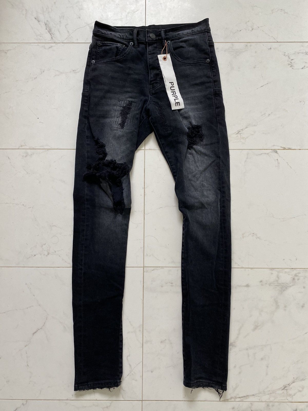 Purple Brand Purple Brand Dropped Fit Black Denim Jeans | Grailed