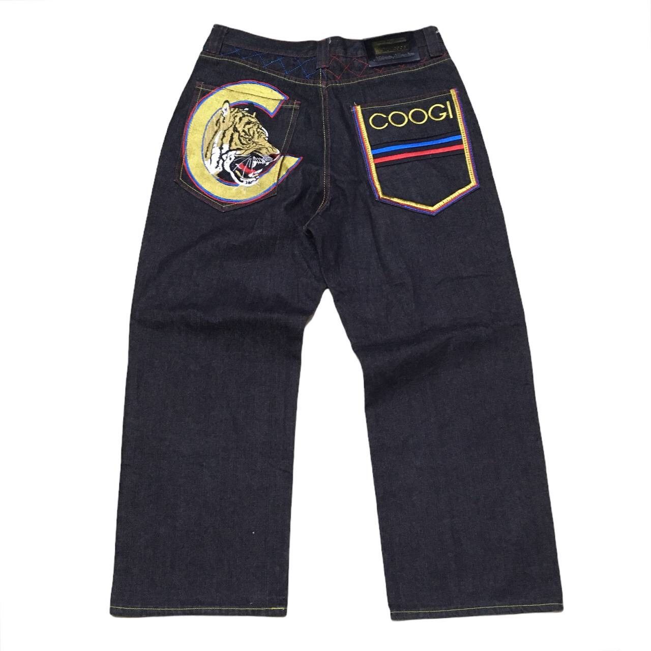 Coogi × Streetwear Coogi Denim Pants Tiger Embroidery | Grailed