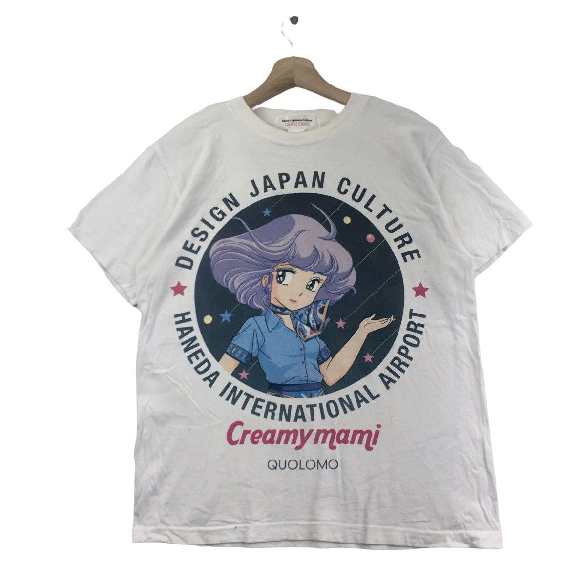 Art × Vintage Vtg CREAMY MAMI ANIME Quolomo Haneda Airport Tee Shirt ...