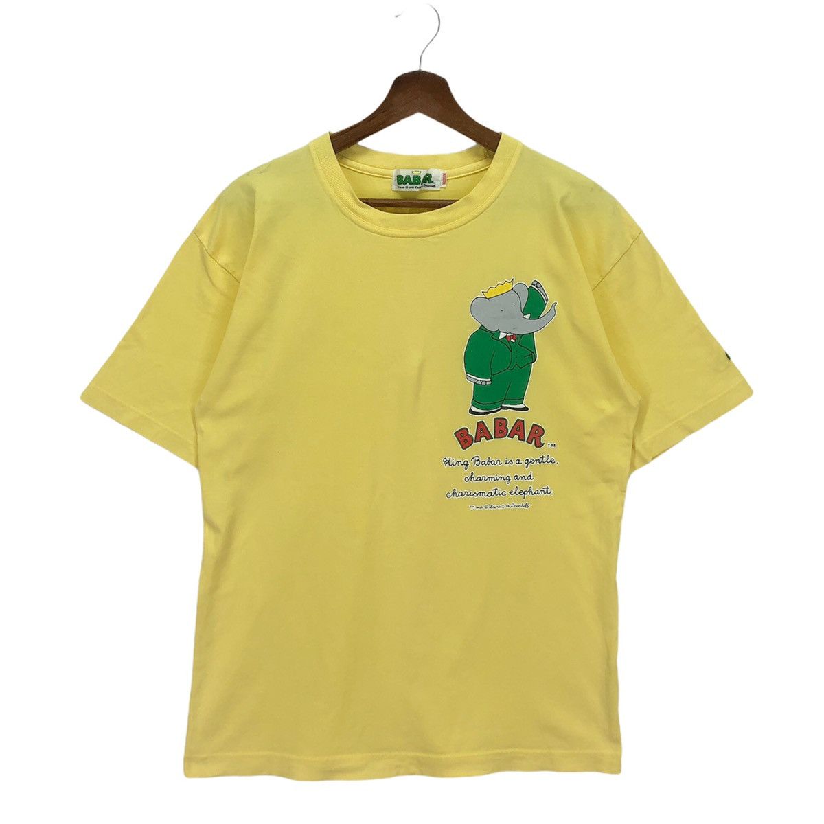 Vintage Vintage 90s Babar Elephant Cartoon Tee | Grailed