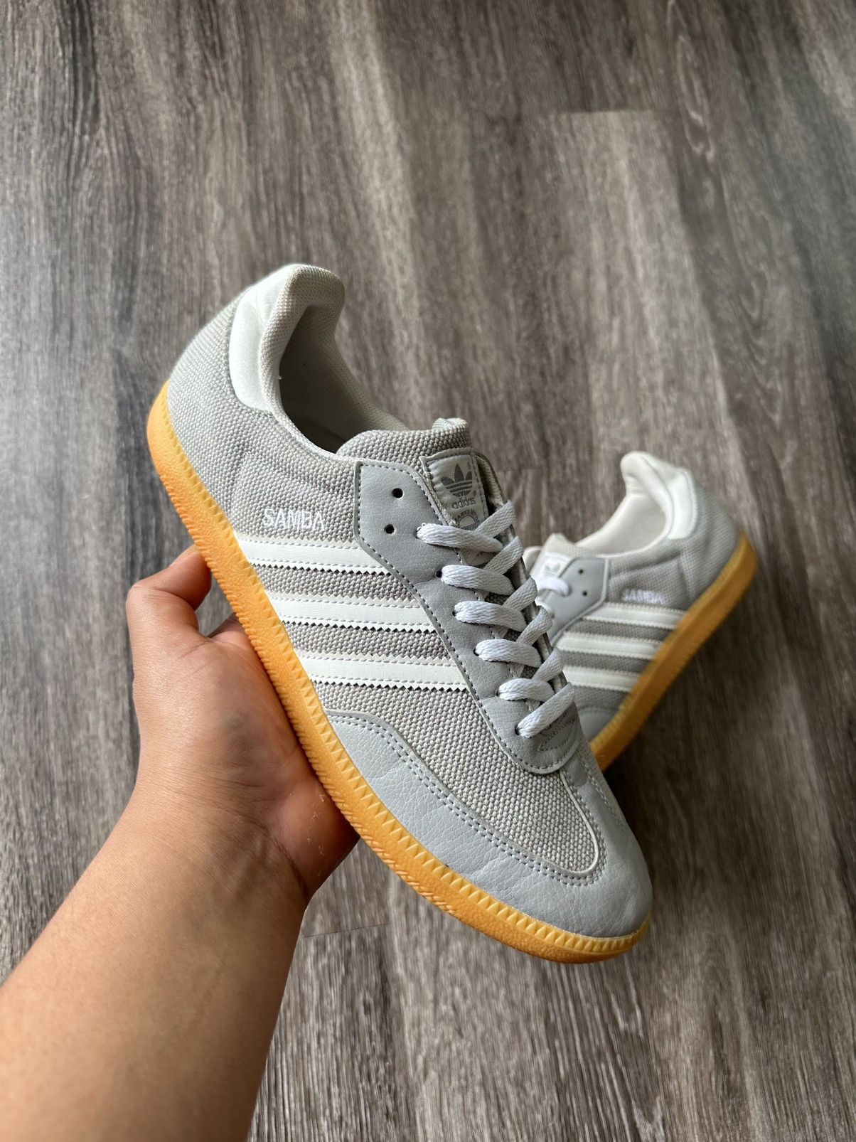 Adidas Adidas Canvas Hemp Grey Gum Sole Samba Sneaker Size 10.5 | Grailed