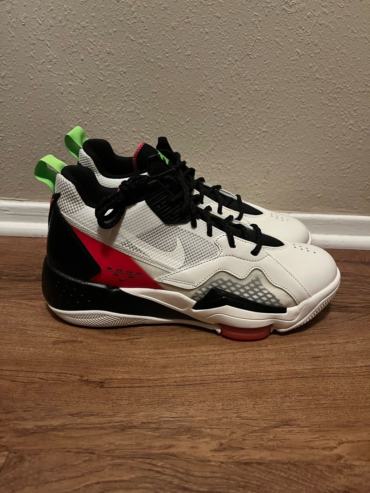 Jordan Brand Jordan Zoom 92 Sail Flash Crimson Electric Green | Grailed