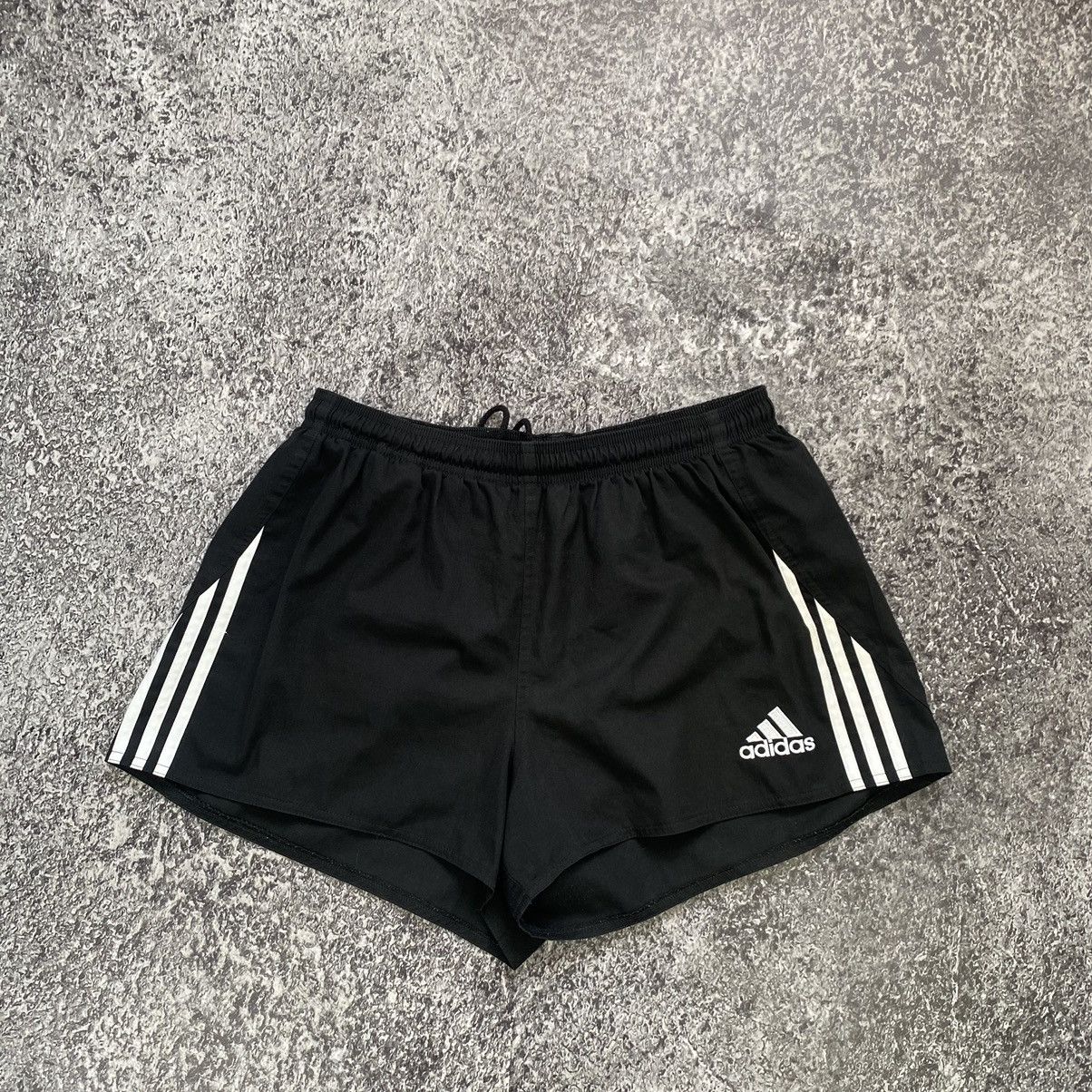 Adidas Adidas Vintage Short Black Striped White Running S2k Summer ...