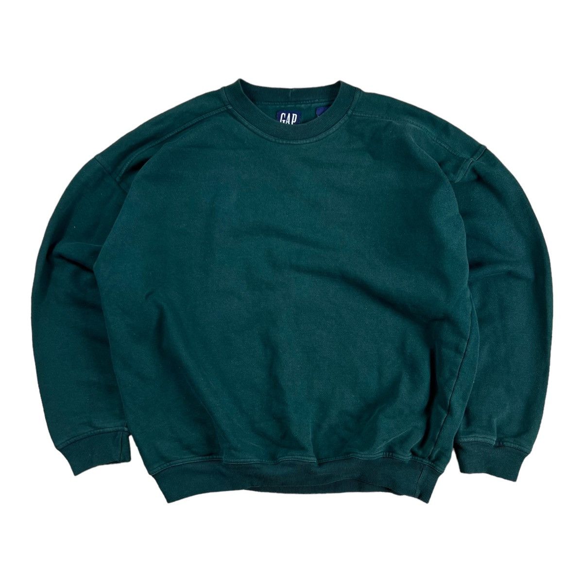 Vintage GAP BLANK SWEATSHIRT 90S BOOTLE GREEN | Grailed