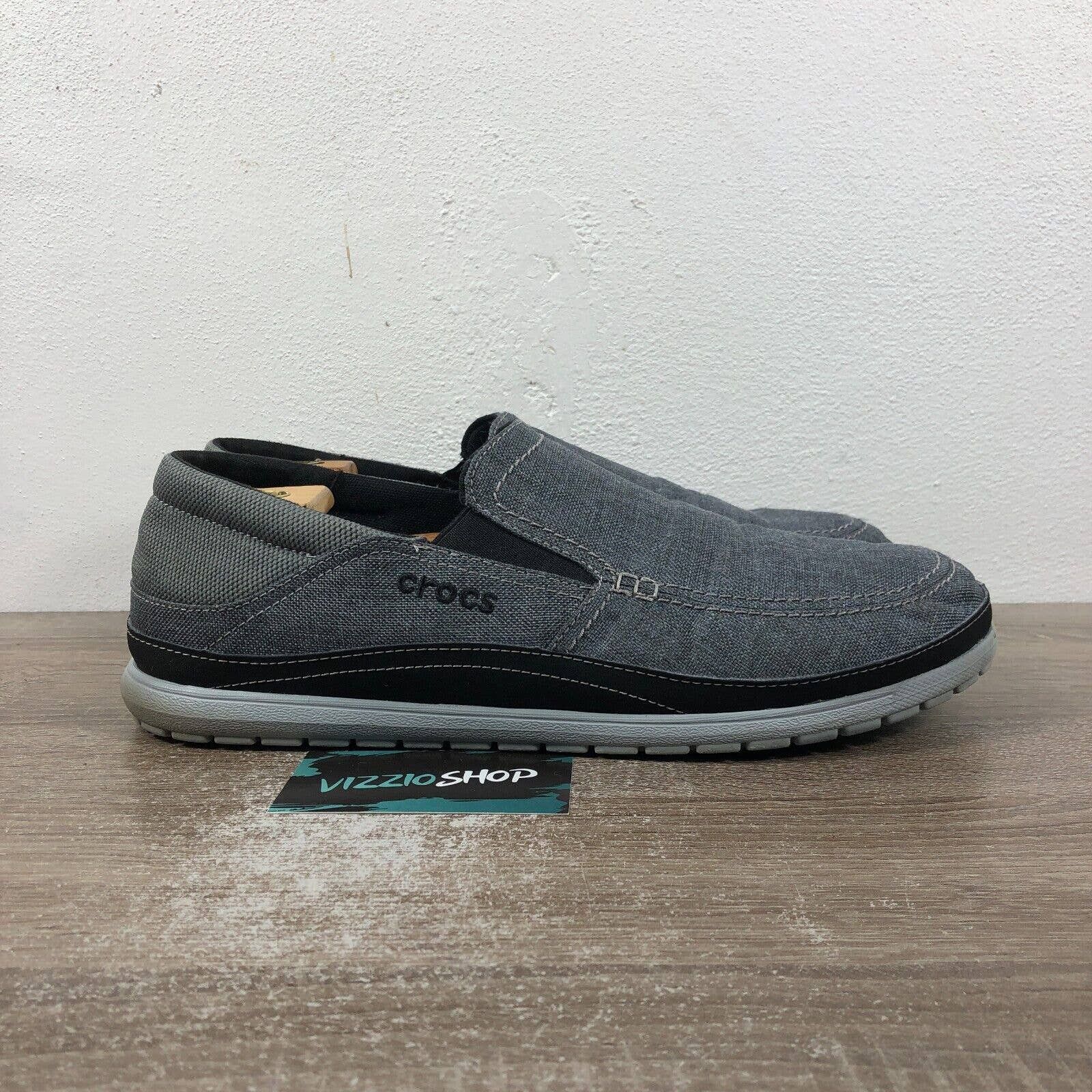 Crocs Crocs Dual Comfort Santa Cruz Playa Slip on Grey Men's 12 | Grailed