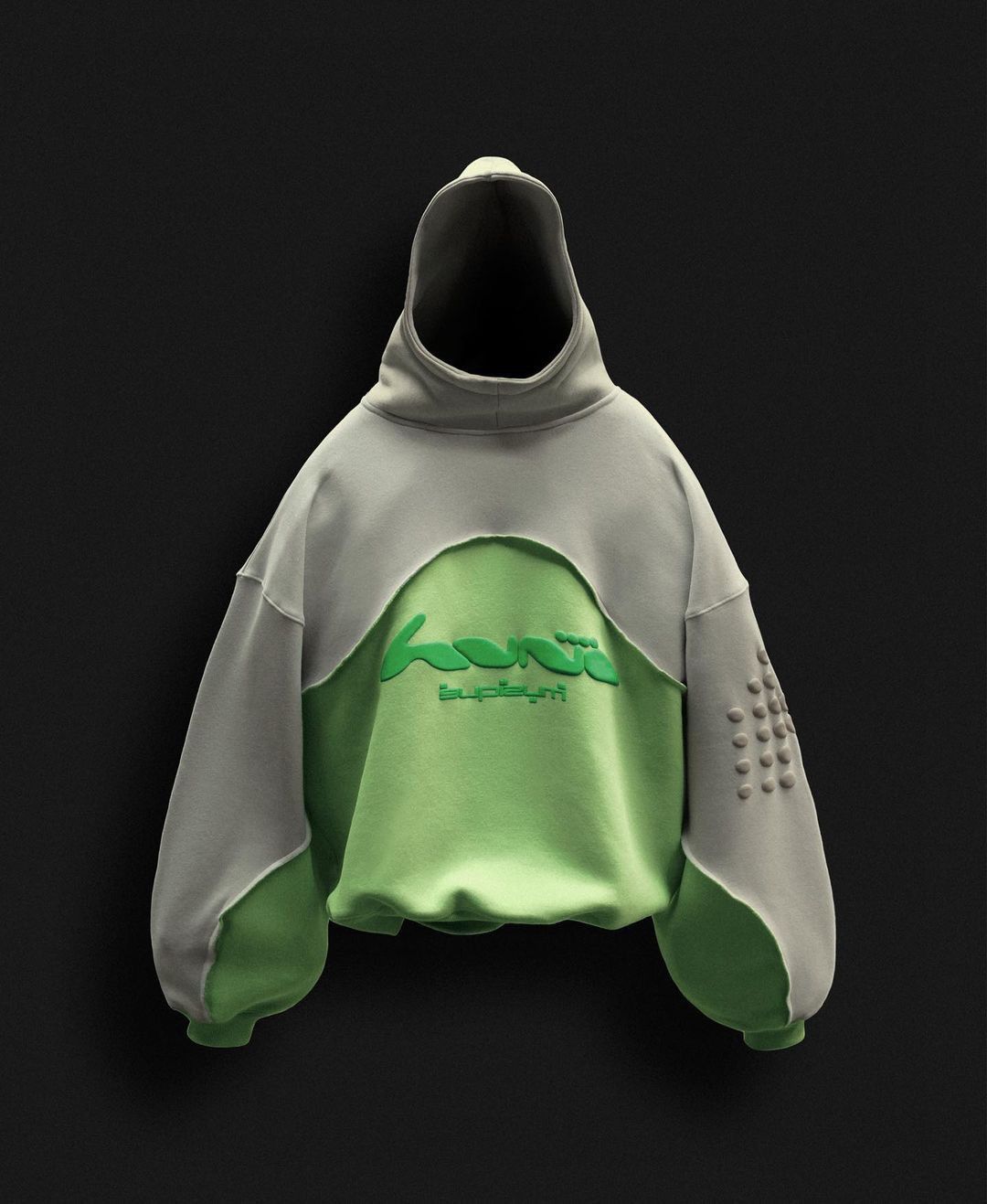 Very Rare Huni design Green hoodie | Grailed