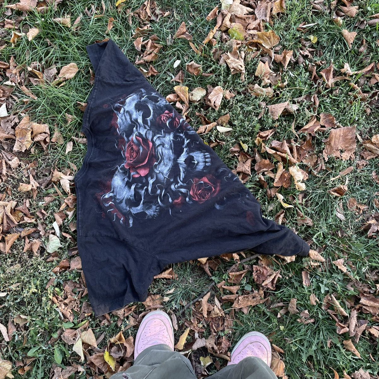 Vintage Vintage Y2K Skulls Dead Face Horror Tee Scream Paranoia 90s ...