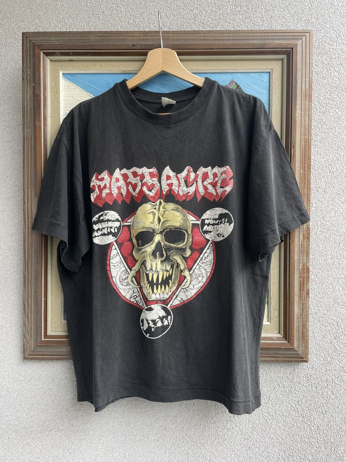 Band Tees × Tour Tee × Vintage Massacre Vintage 90s Metal Band Tee Og ...