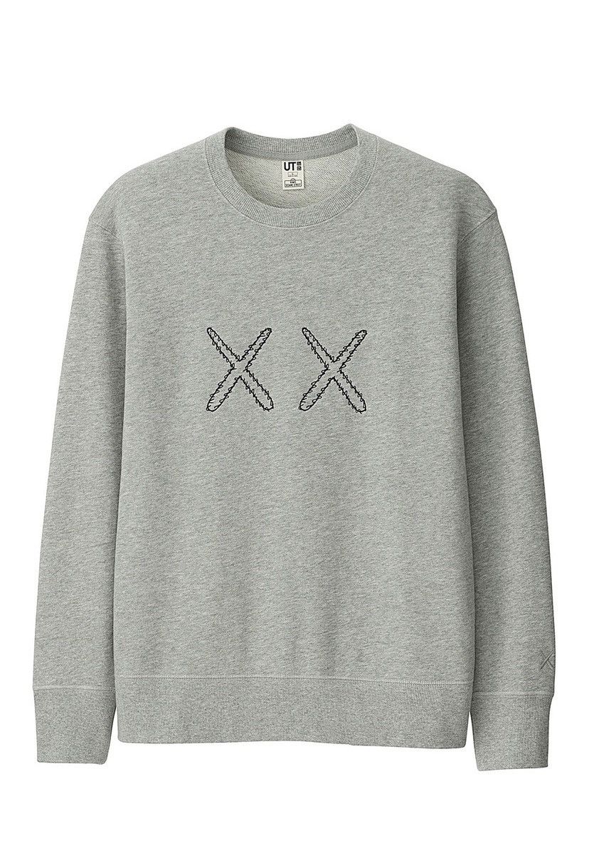 Uniqlo Rare Kaws x Uniqlo Sweatshirt Big Logo | Grailed